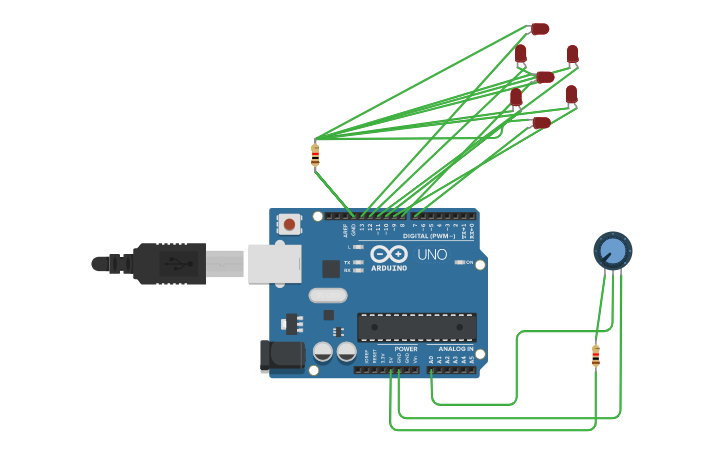 Circuit design Entradas Analogicas Calarco Thomas | Tinkercad