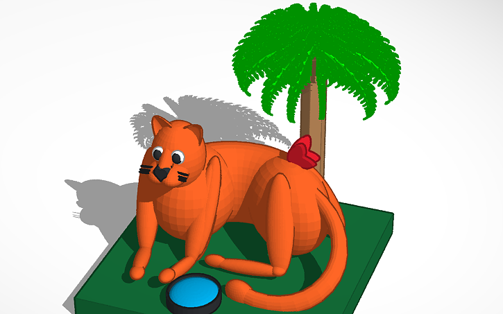 3D design TIGER - Tinkercad