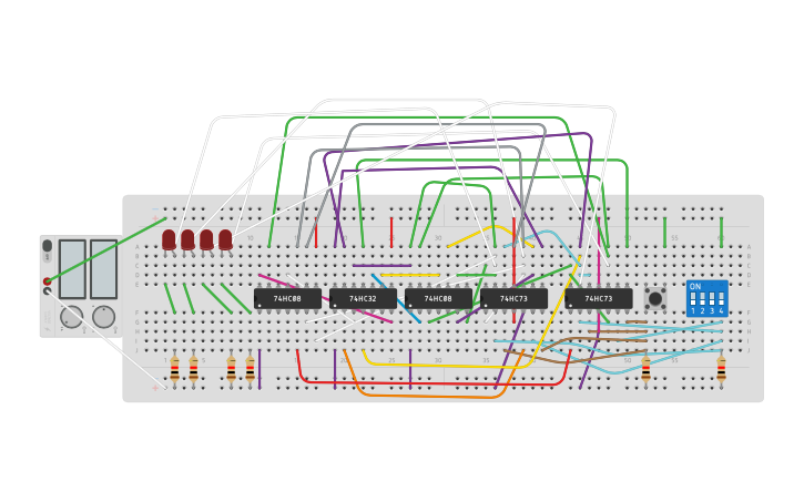 Circuit Design Breadboard Tinkercad