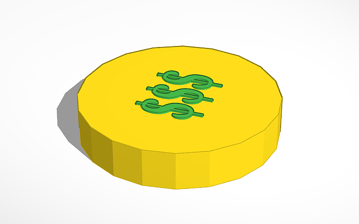 3D design coin - Tinkercad