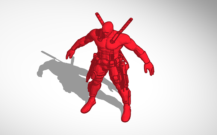 3d Design Deadpool Tinkercad