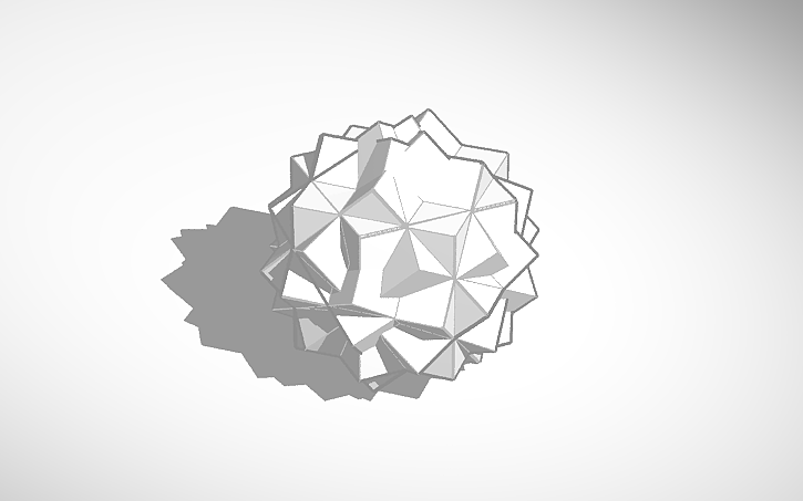 3D design Spiky Cube - Tinkercad