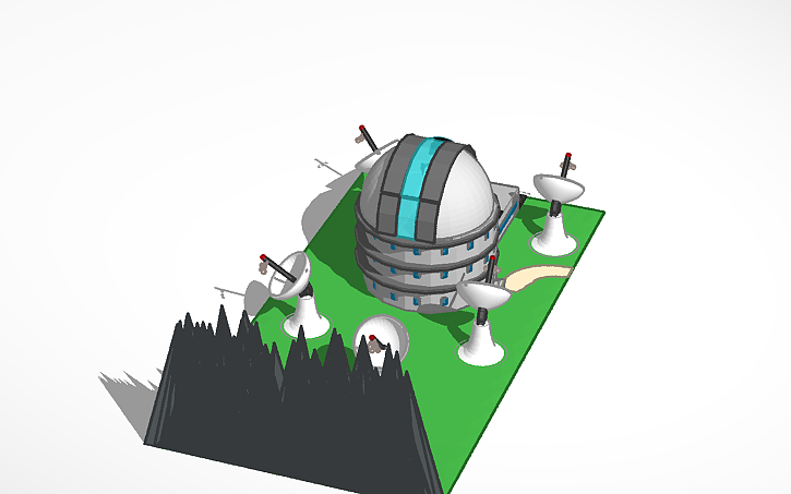3D design Ground Communication Station - Tinkercad