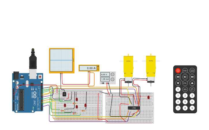 Circuit Design Shared Adapted Ir Remote {arduino} Sensor Tinkercad
