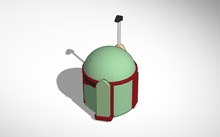 3D design Boba Fett Helmet - Tinkercad