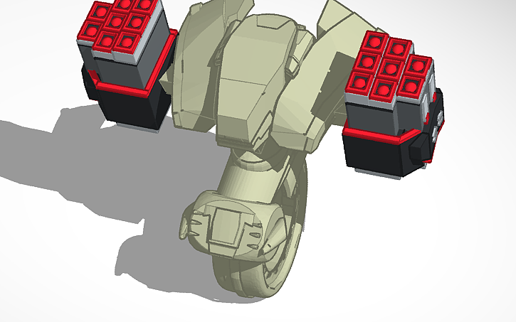 3D design Mech Arena Rocket Mortar 12 with killshot - Tinkercad