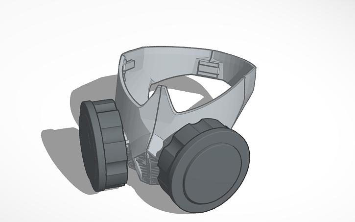 3D design Gas Mask - Tinkercad