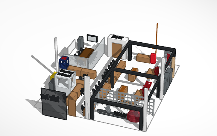 3D design Agile Lab Plan WAM Track South Wall | Tinkercad