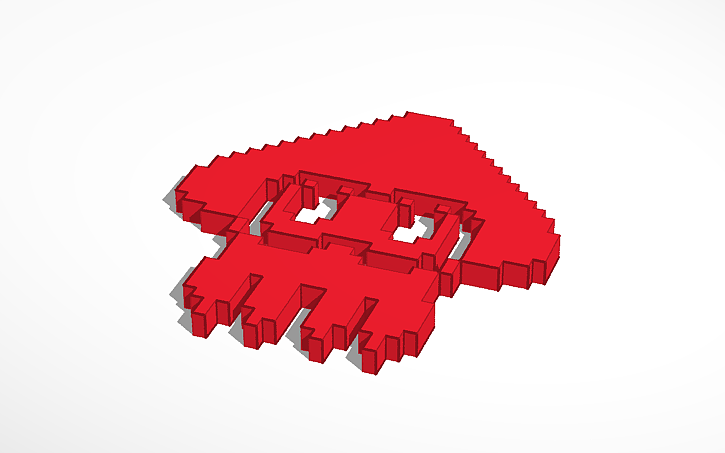 3D design pixel octo | Tinkercad