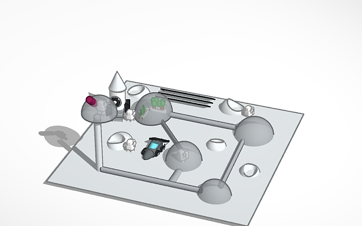 3D design Moon base 👽 - Tinkercad