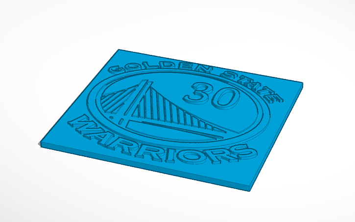 3D design golde state stephen curry - Tinkercad