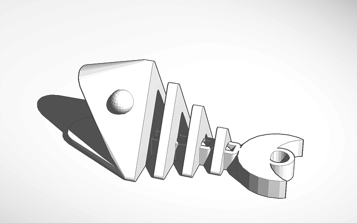 3D design moving fish - Tinkercad
