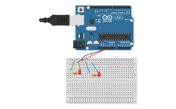 Circuit design practica 3 | Tinkercad