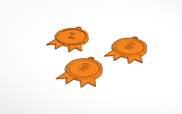 3D design MEDALHAS - Tinkercad
