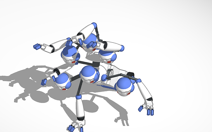 3D design Staff Bot amalgamation - Tinkercad