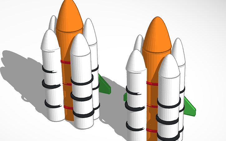 3D design Copy of Nasa Rocket ship - Tinkercad