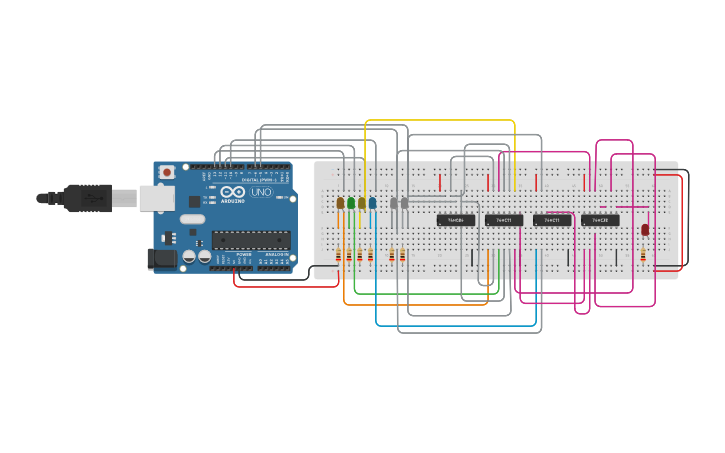 Circuit Design Lab 3 Circuit 1 4x1 Multiplexer Tinkercad