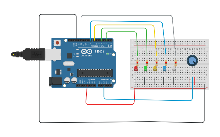 Circuit design desafio 1 | Tinkercad