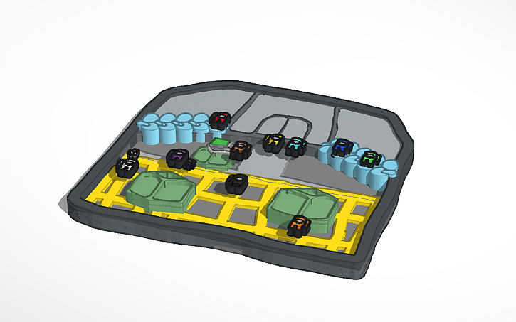 3D design Scribble AMONG US Lobby - Tinkercad
