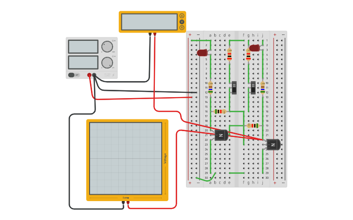 Circuit design Primer Circuito - Tinkercad