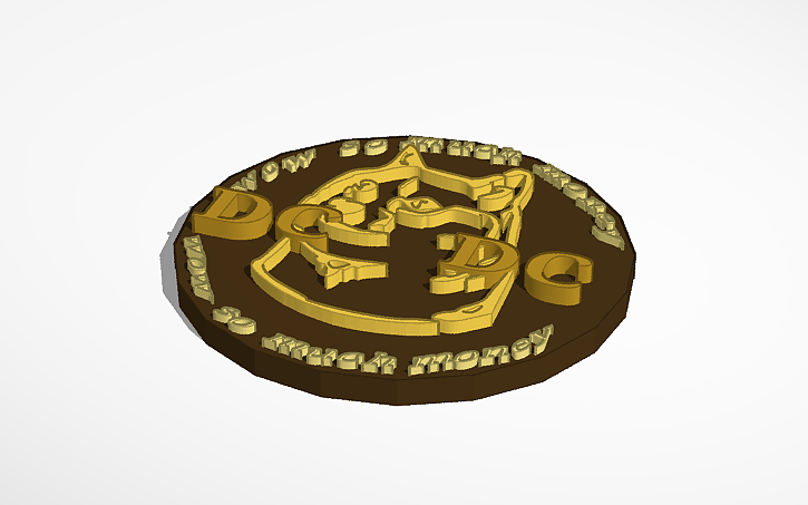 3D design 3d coin - Tinkercad