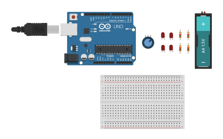 Circuit design IoT2x Tinkercad Task 4 - Tinkercad