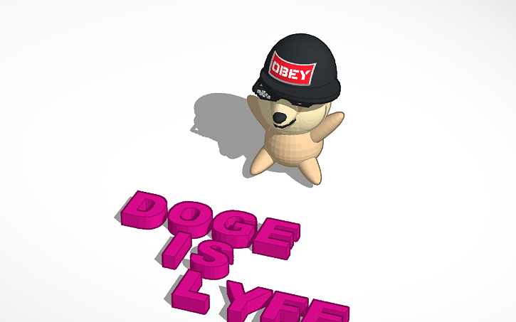 3D design doge - Tinkercad