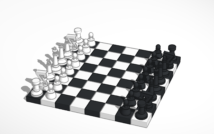 3D design CHESS - Tinkercad