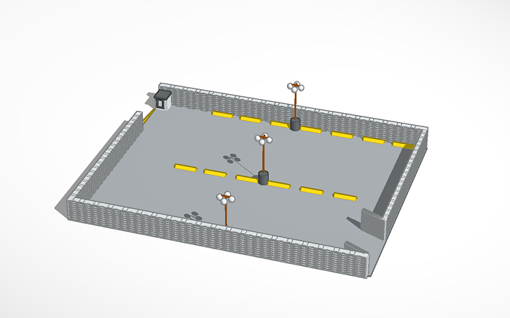 3D design Parking Lot - Tinkercad