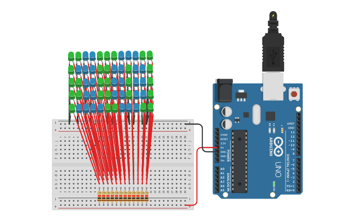 Circuit design Happy Birthday TinkerCAD - Tinkercad