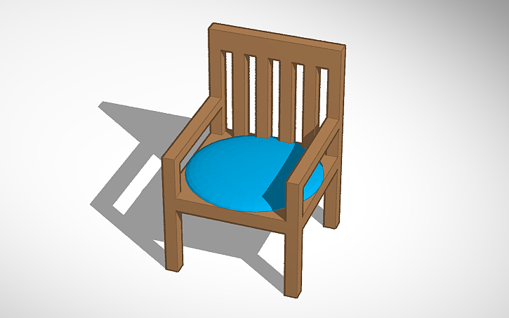 3D design chair - Tinkercad