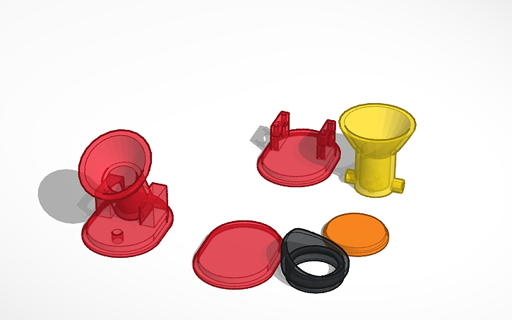 3D design Olympus microscope parts | Tinkercad