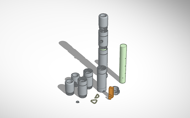 3D design Lightsaber Template - v2 (PUBLIC) | Tinkercad
