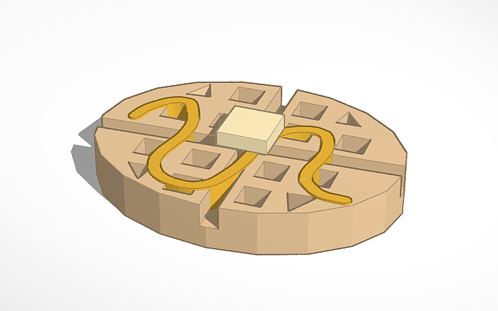3D design waffle design | Tinkercad