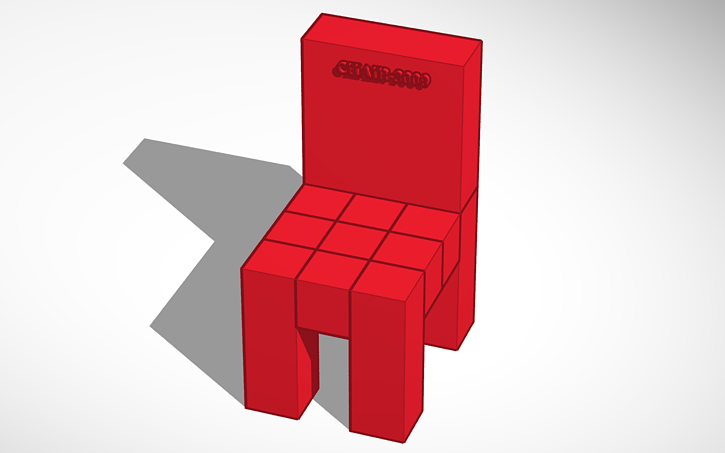 3d Design Chair Tinkercad
