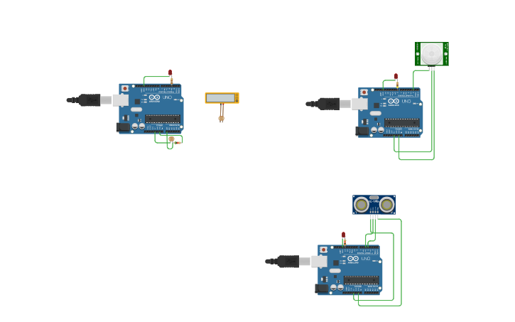 Circuit design Electrical Training Sensor Demos - Tinkercad