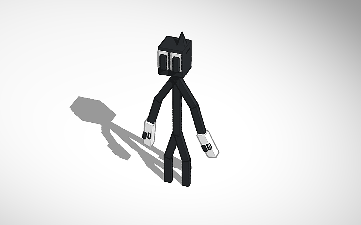 3D design cartoon cat - Tinkercad
