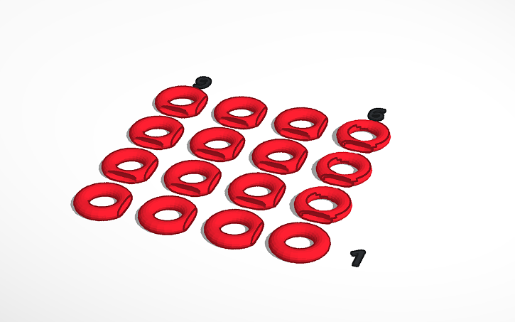 3D design Circle Interlocking Units - Tinkercad