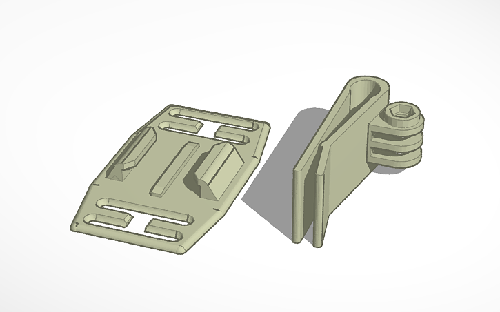 3D design gopro clip - Tinkercad