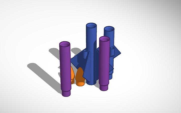 3d Design Rocket 3a Tinkercad