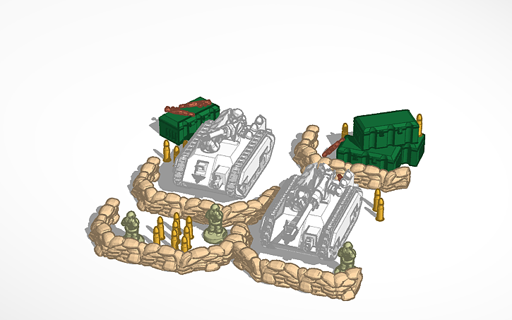 3D design 40k viper mobile scout anti-armour support howitzer imperial ...