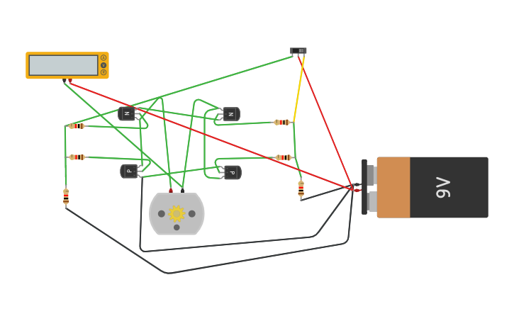 Circuit design Ponte H | Tinkercad
