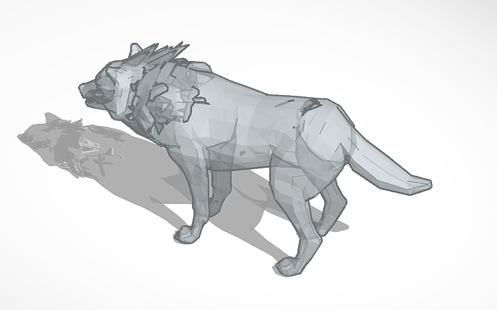 3D design Copy of a wolf - Tinkercad