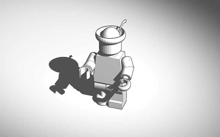 3D design Lego Pirate - Tinkercad