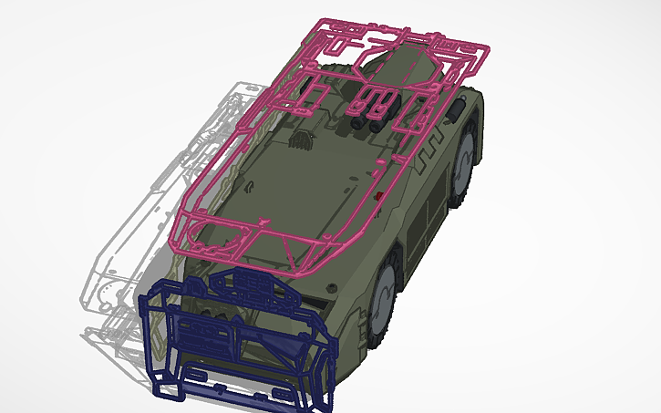 3D design M577A1 APC - Tinkercad