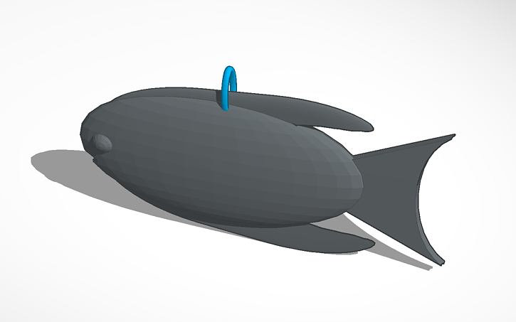 3D design fish - Tinkercad