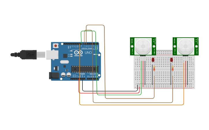 Circuit design smart home - Tinkercad