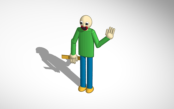 3D design baldi - Tinkercad