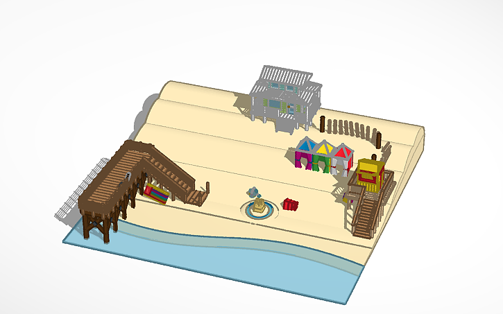 3D design Let's Go To the Beach - Tinkercad