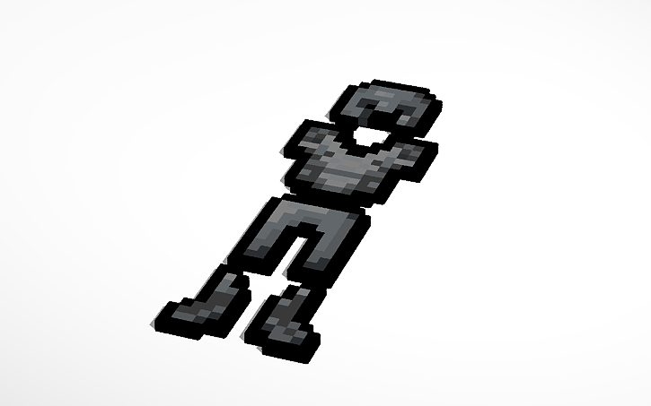 3D design Minecraft netherite armor - Tinkercad
